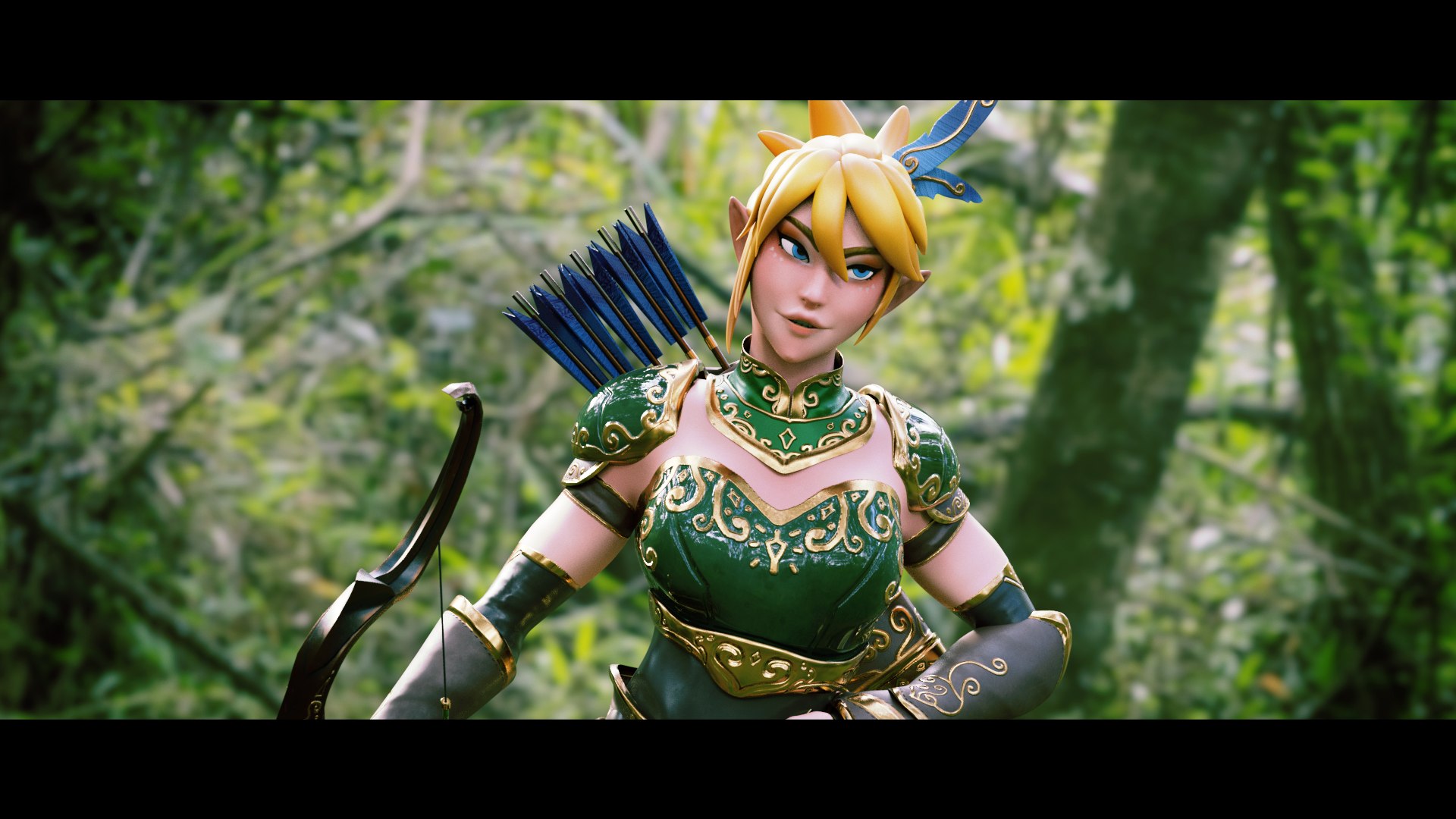 3D Model Low Poly - Stylized Archer - Sylvana - TurboSquid 2286474