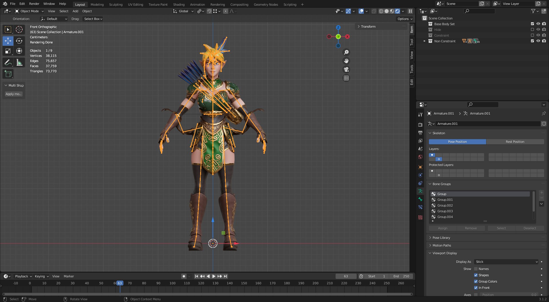 3D Model Low Poly - Stylized Archer - Sylvana - TurboSquid 2286474