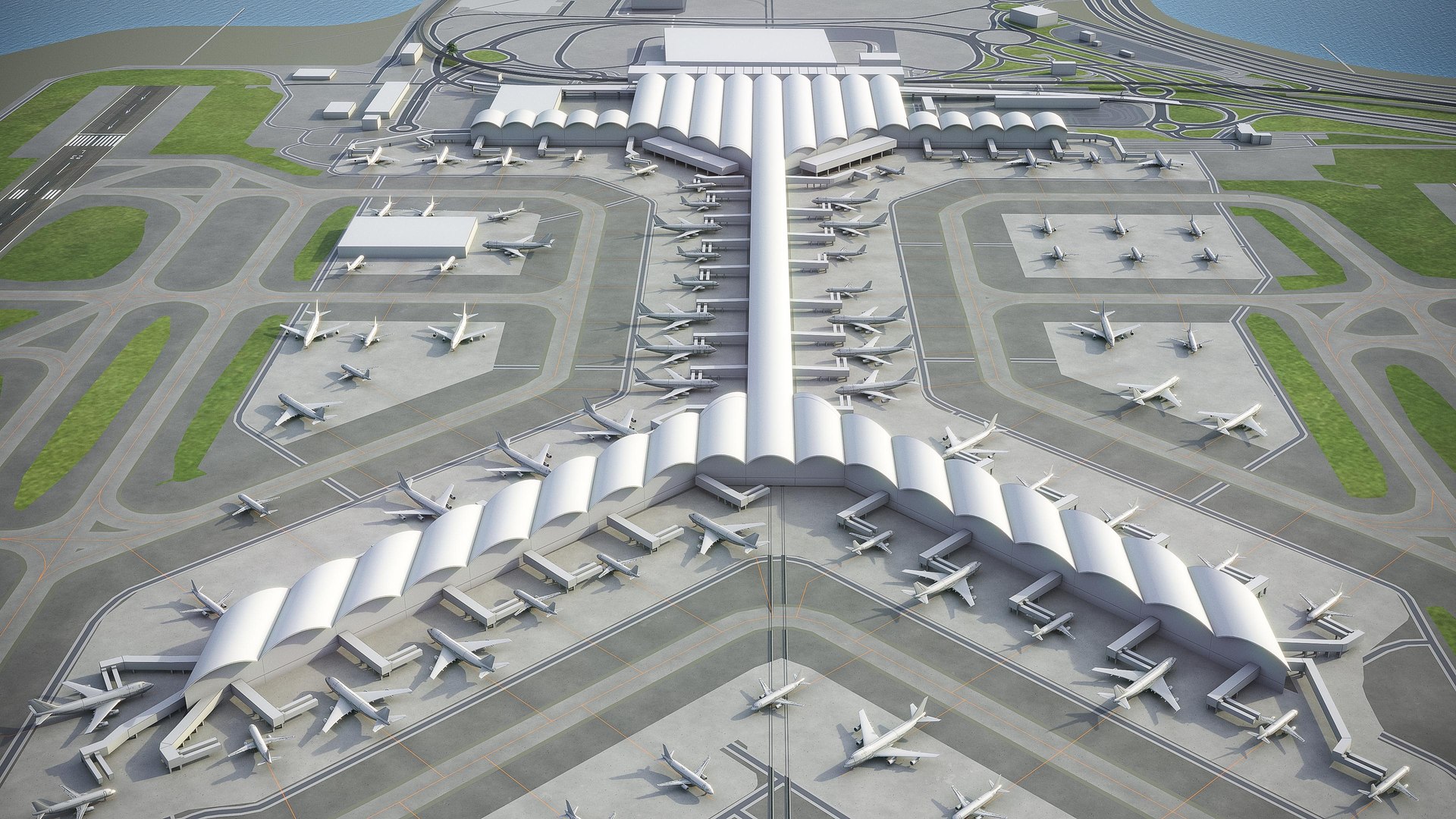 3D Model Hong Kong International Hkg - TurboSquid 1483433