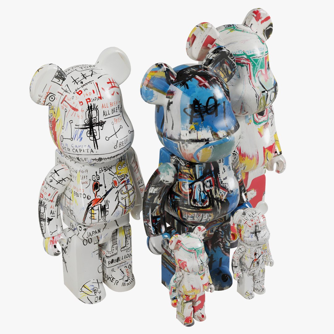 Bearbrick Basquiat 3D Model - TurboSquid 1700114