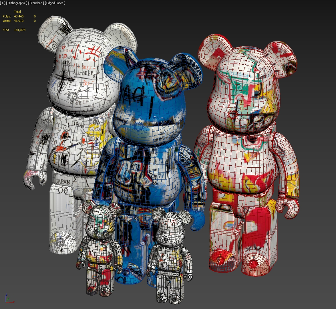 Bearbrick basquiat 3D model - TurboSquid 1700114