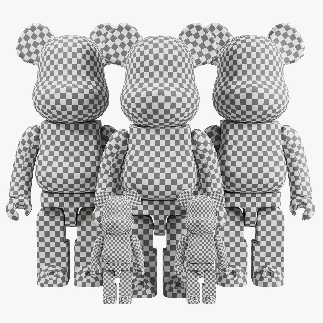 Bearbrick Basquiat 3D Model - TurboSquid 1700114