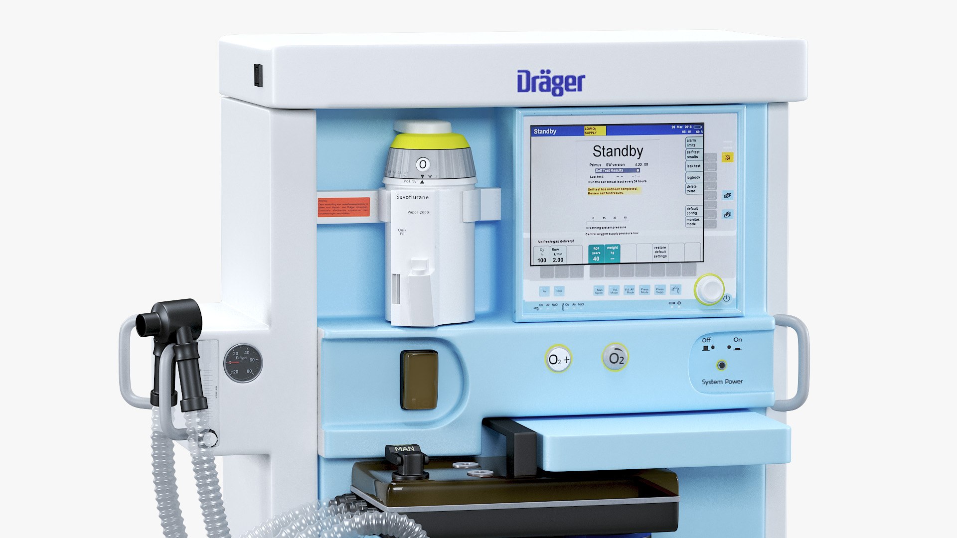 3D Anesthesia Machine Drager Primus - TurboSquid 1532557