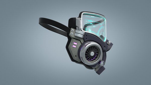 Cyberpunk gas mask gasmask model - TurboSquid 1588729