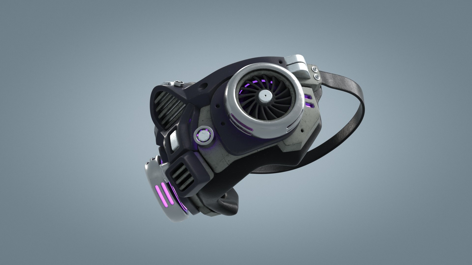 Cyberpunk Gas Mask Gasmask Model - TurboSquid 1588729