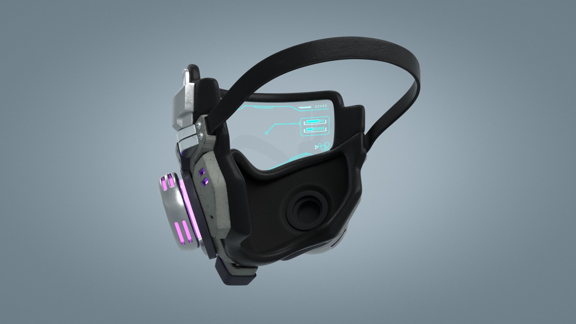 Cyberpunk Gas Mask Gasmask Model - TurboSquid 1588729