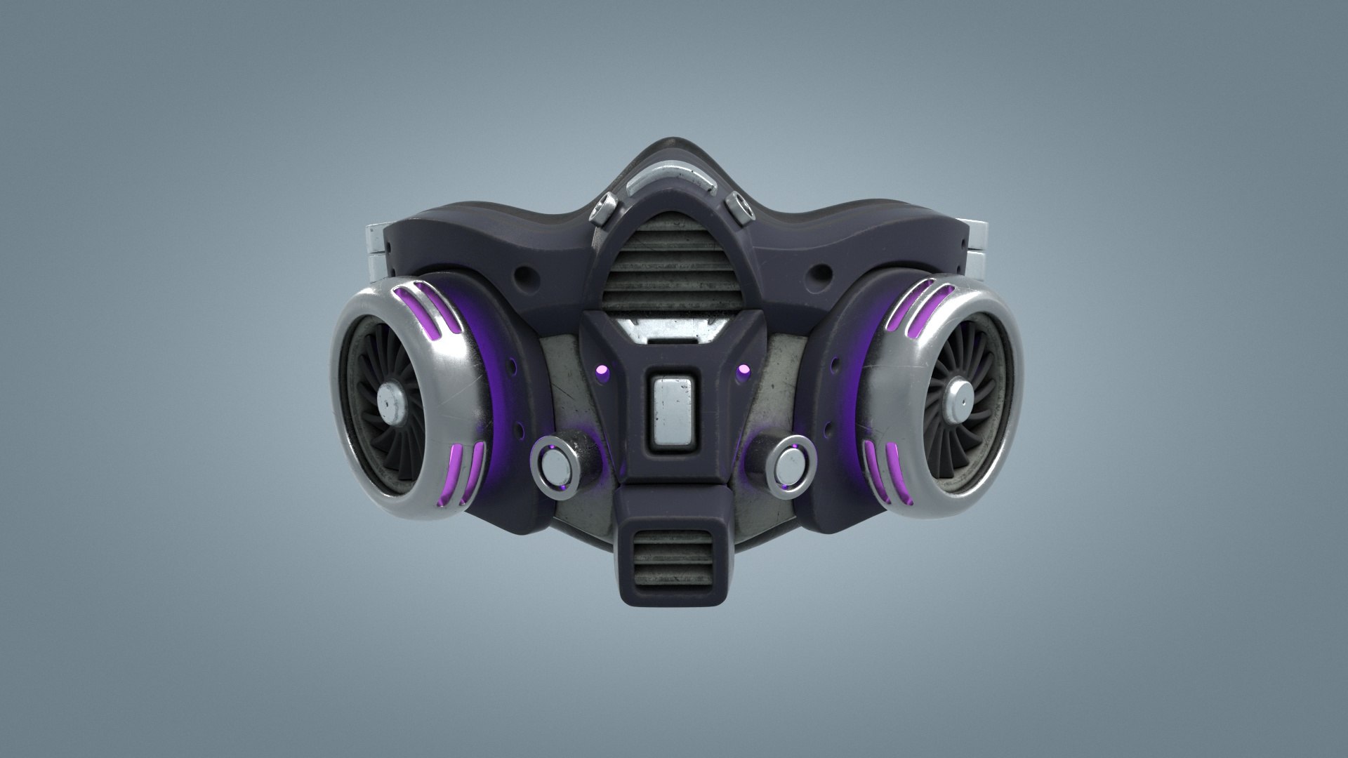 Cyberpunk Gas Mask Gasmask Model - TurboSquid 1588729