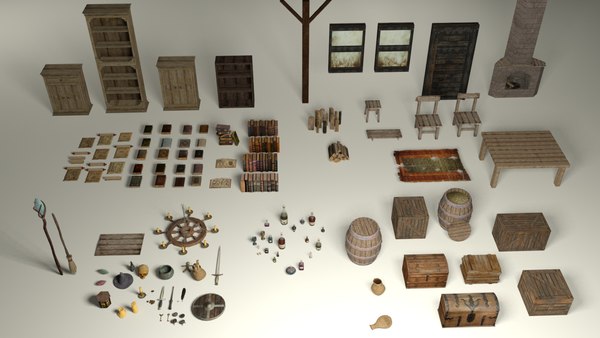 modelo 3d Wizard Magic House Mega Pack: colección de más de 130 ...