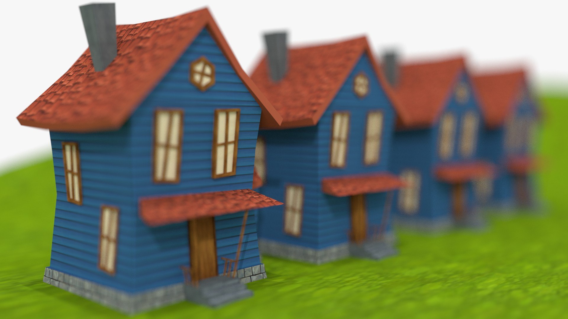 3ds Max Cartoon House