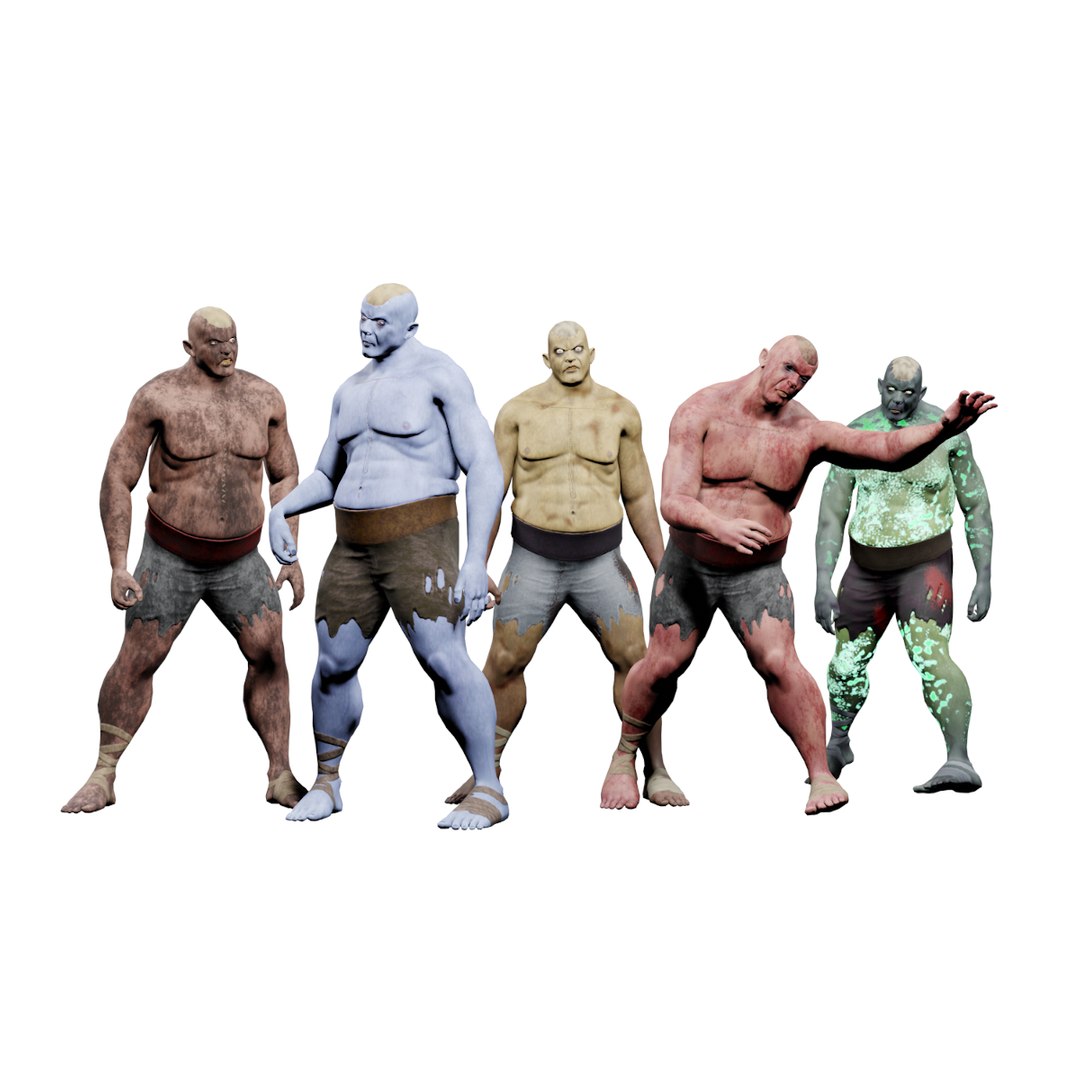 Necro Zombie Character 3D - TurboSquid 1969380