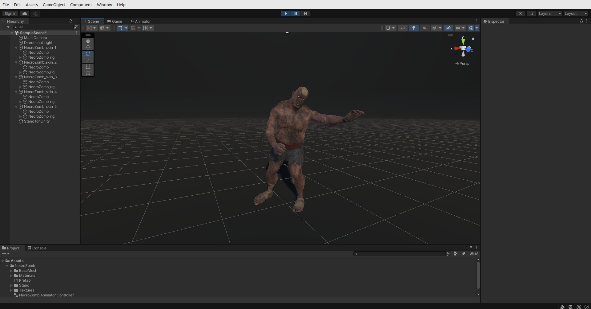 Necro Zombie Character 3D - TurboSquid 1969380