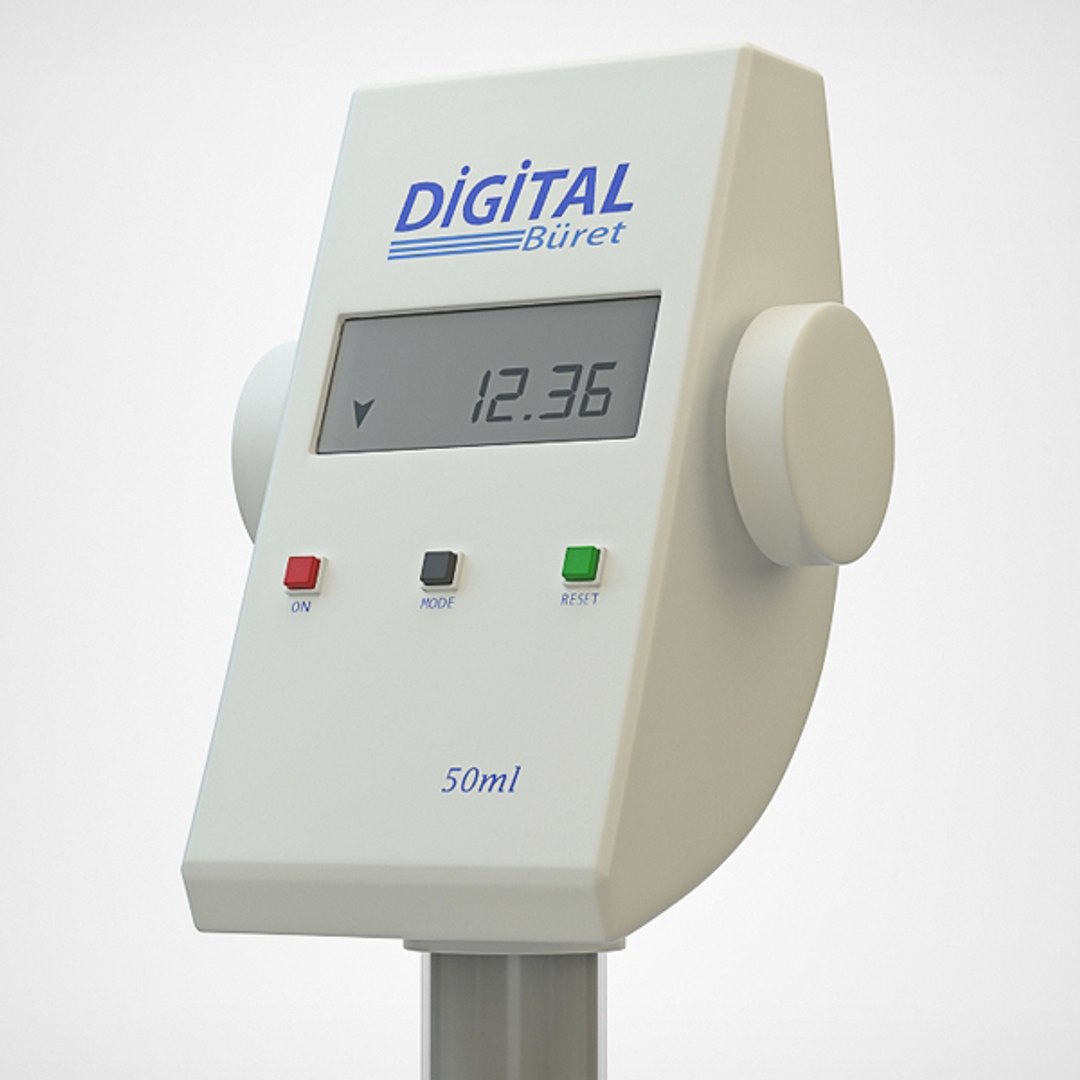 digital burette 3d max