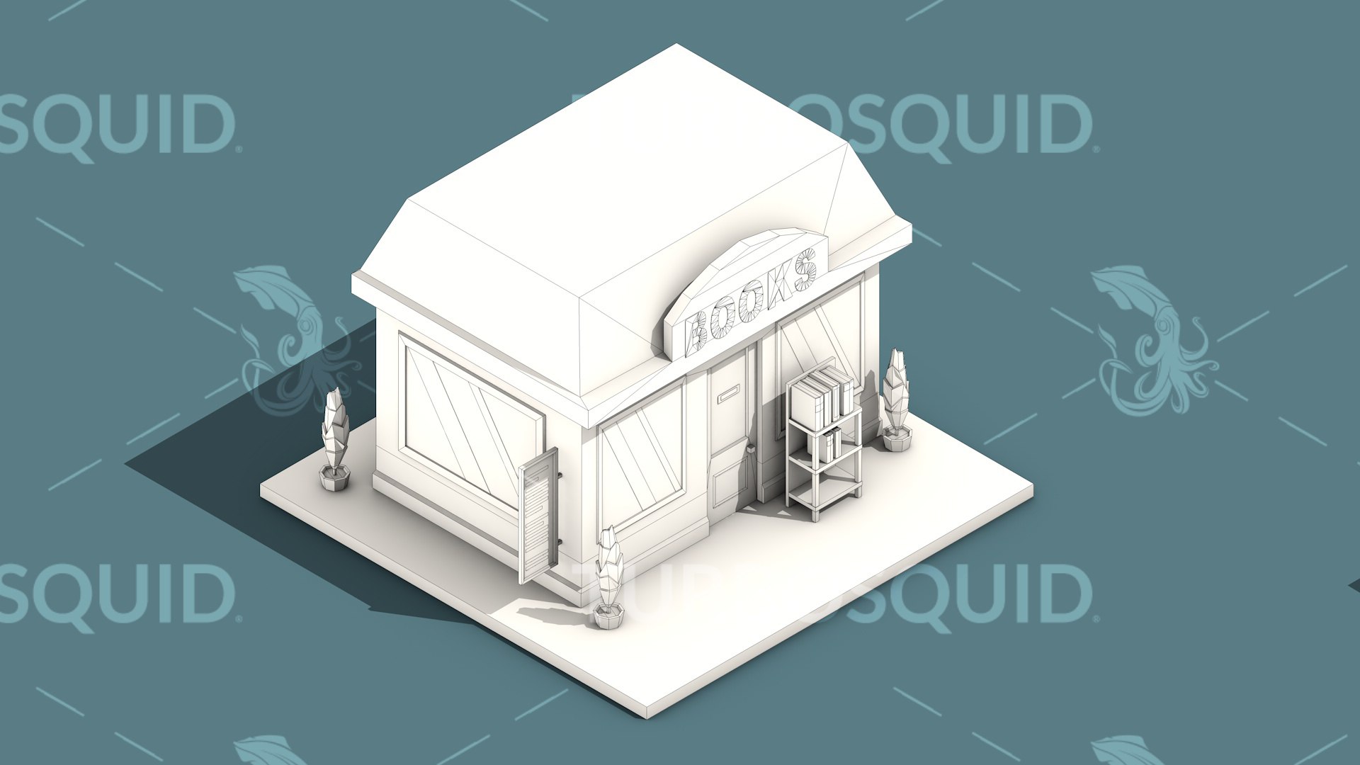 3D Low Poly Stores House Ver 2 Isometric Low-poly 3D Model - TurboSquid ...