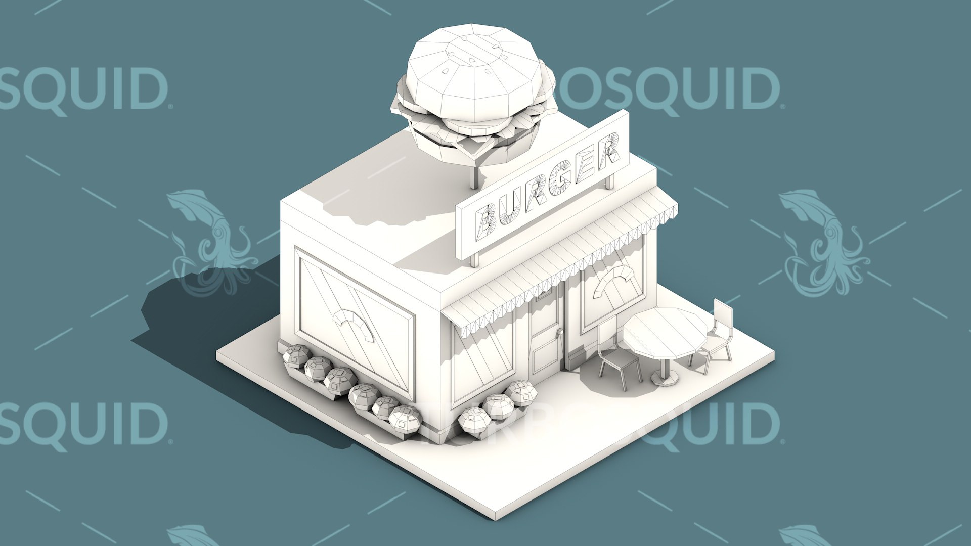 3D Low Poly Stores House Ver 2 Isometric Low-poly 3D Model - TurboSquid ...
