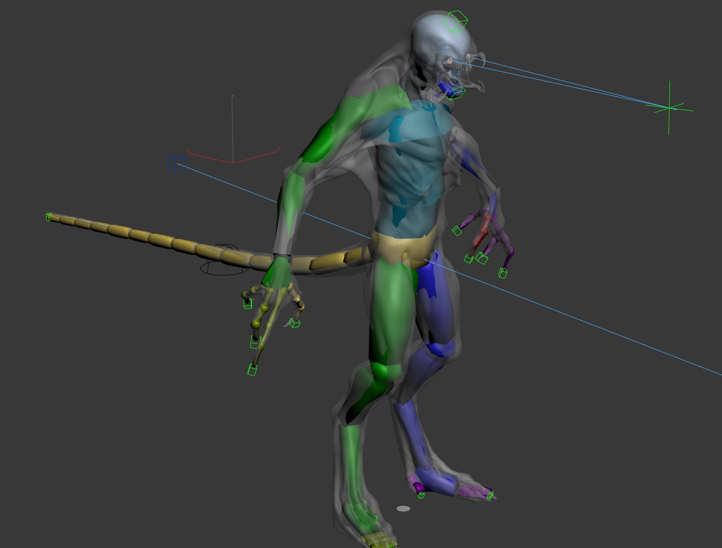 3D rigging skin model - TurboSquid 1411247