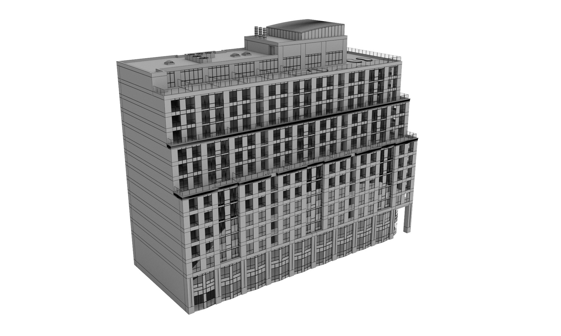 168 simcoe building exterior 3D model - TurboSquid 1584707