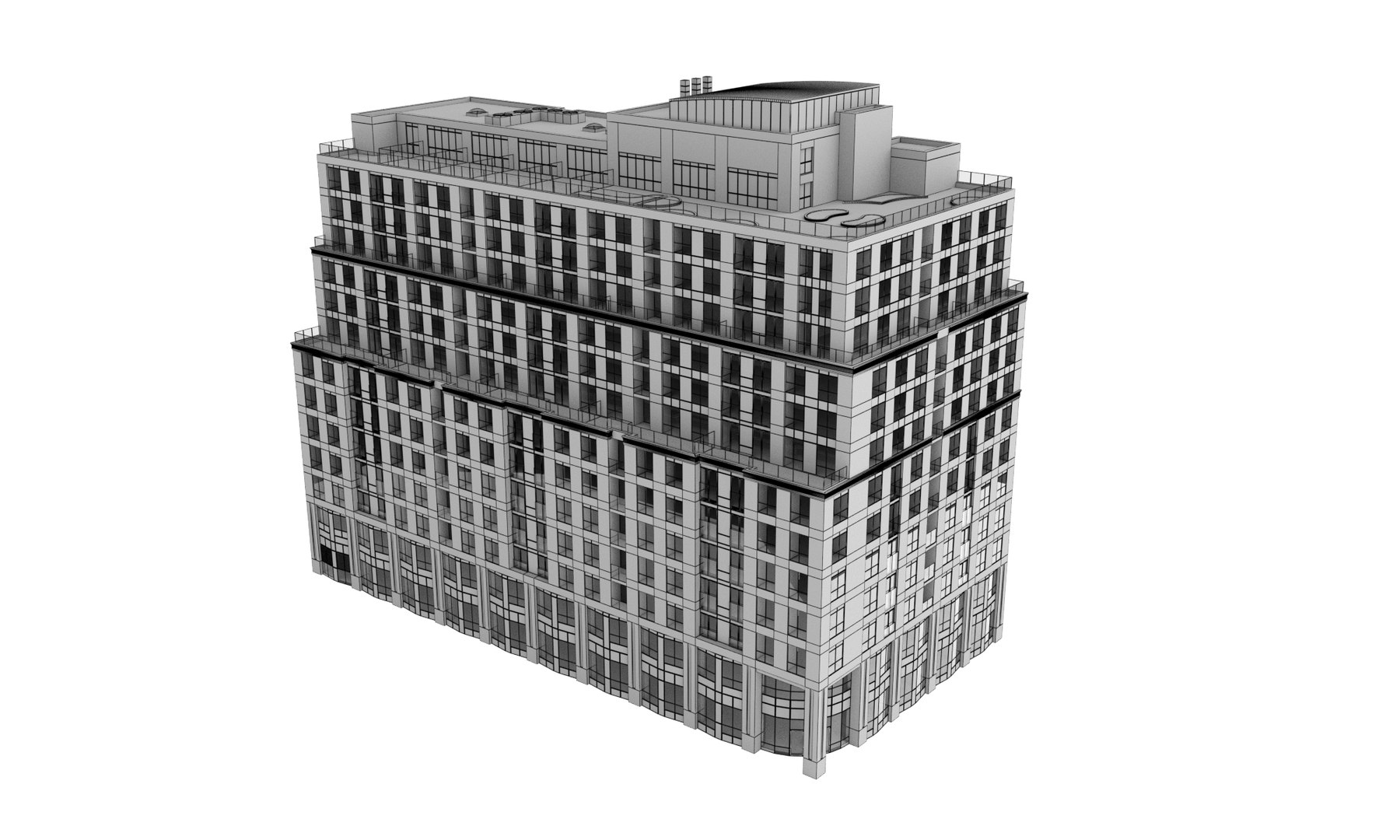 168 simcoe building exterior 3D model - TurboSquid 1584707