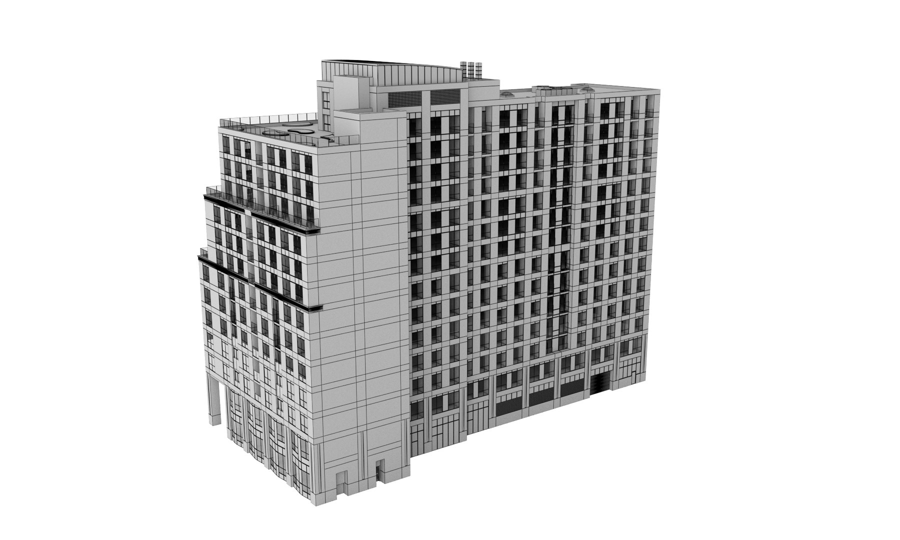 168 simcoe building exterior 3D model - TurboSquid 1584707