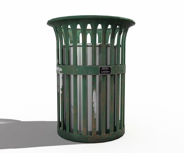 trash dustbin obj