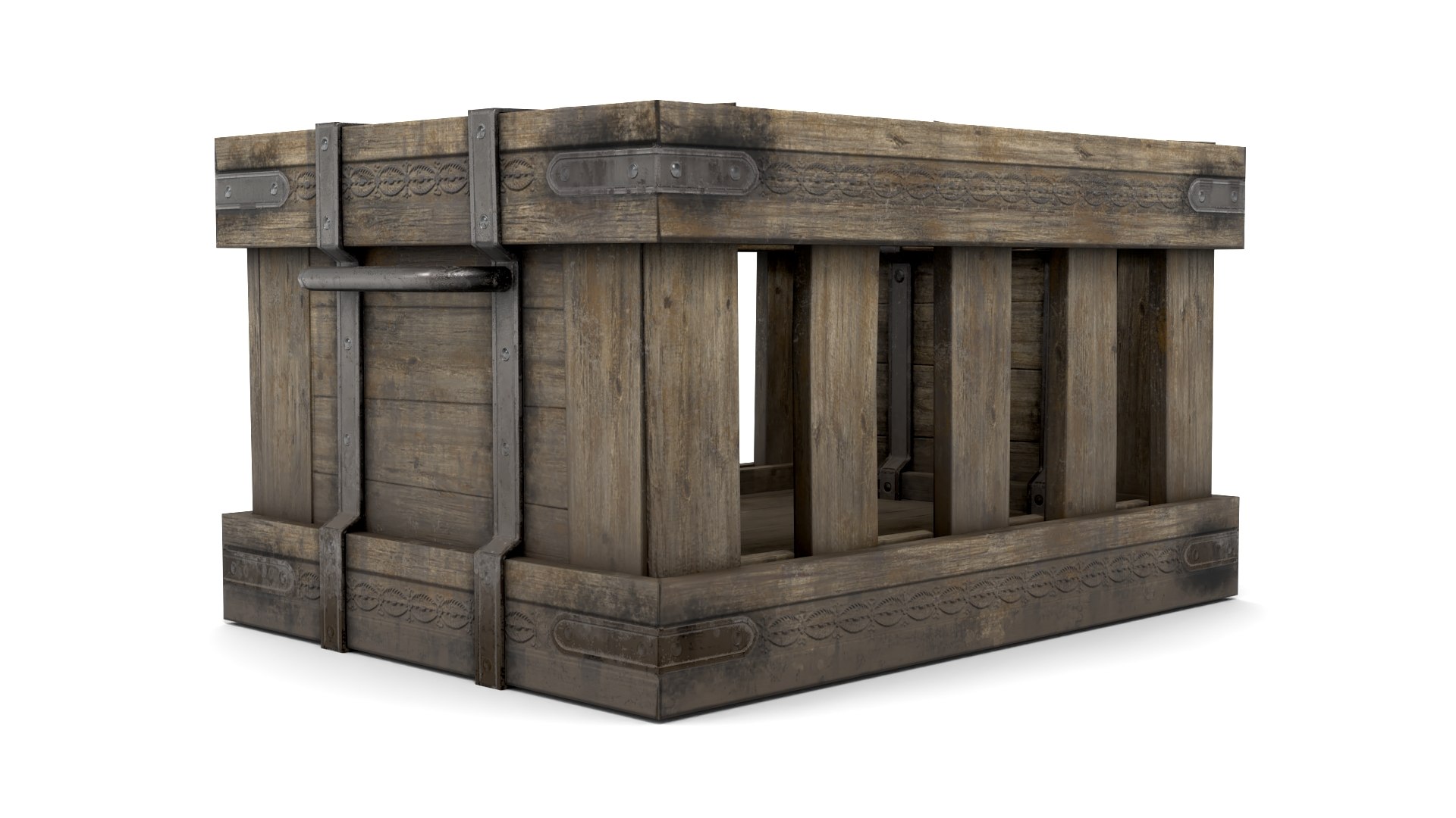 Ancient Wooden Box 3D Model - TurboSquid 1683030