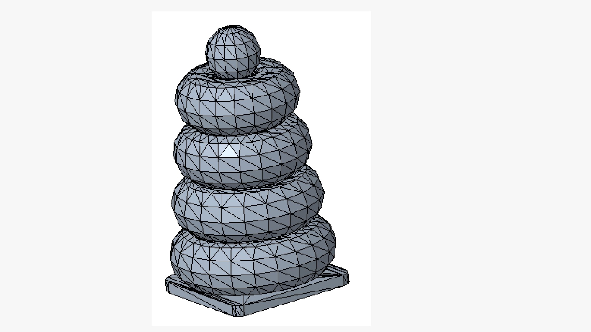 3D Model Round Pyramid Toy 3D Model - TurboSquid 2135649