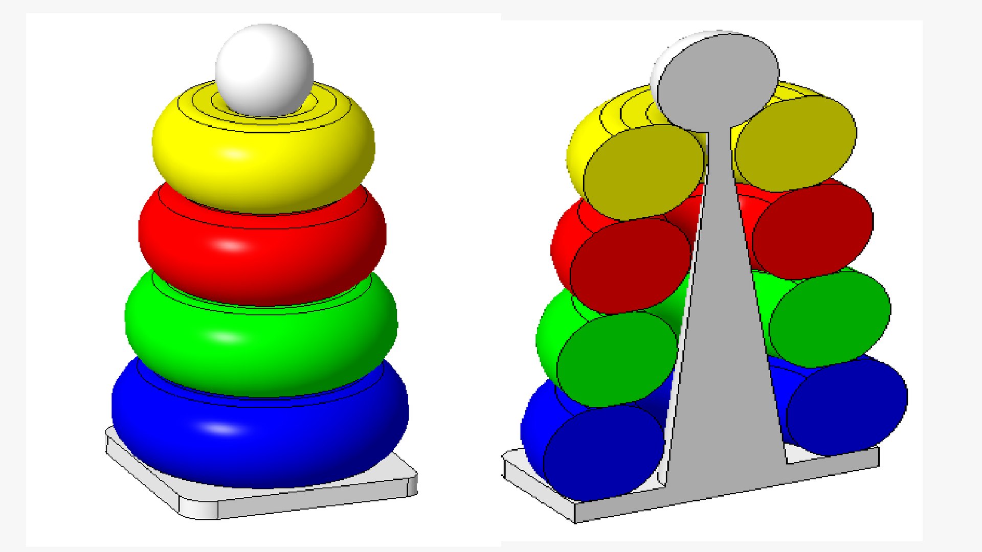3D Model Round Pyramid Toy 3D Model - TurboSquid 2135649