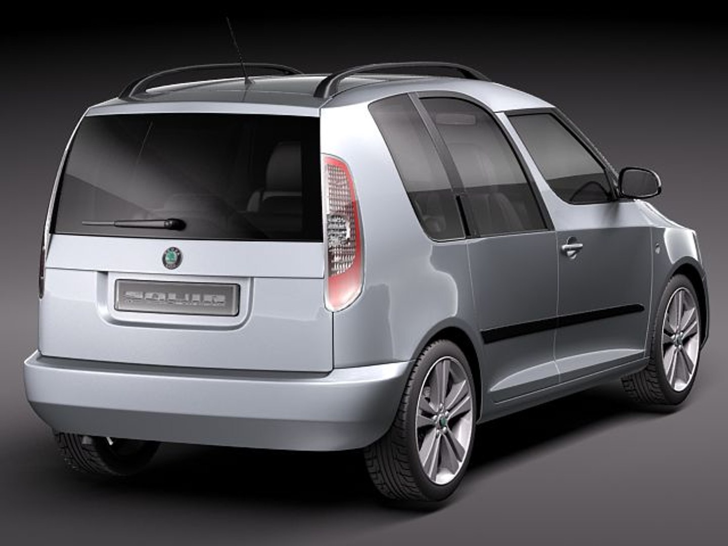 skoda roomster 2011 3d model