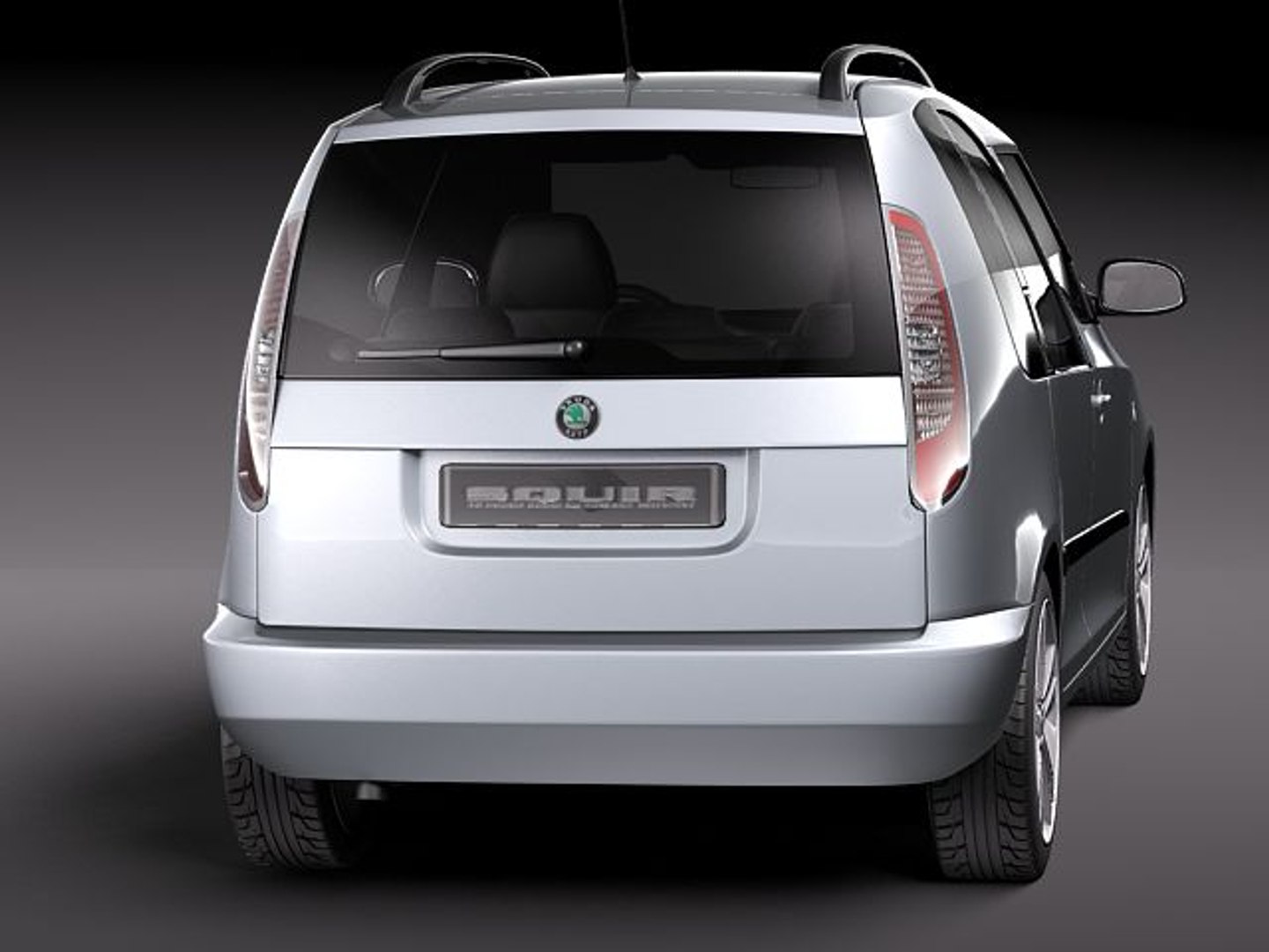 skoda roomster 2011 3d model