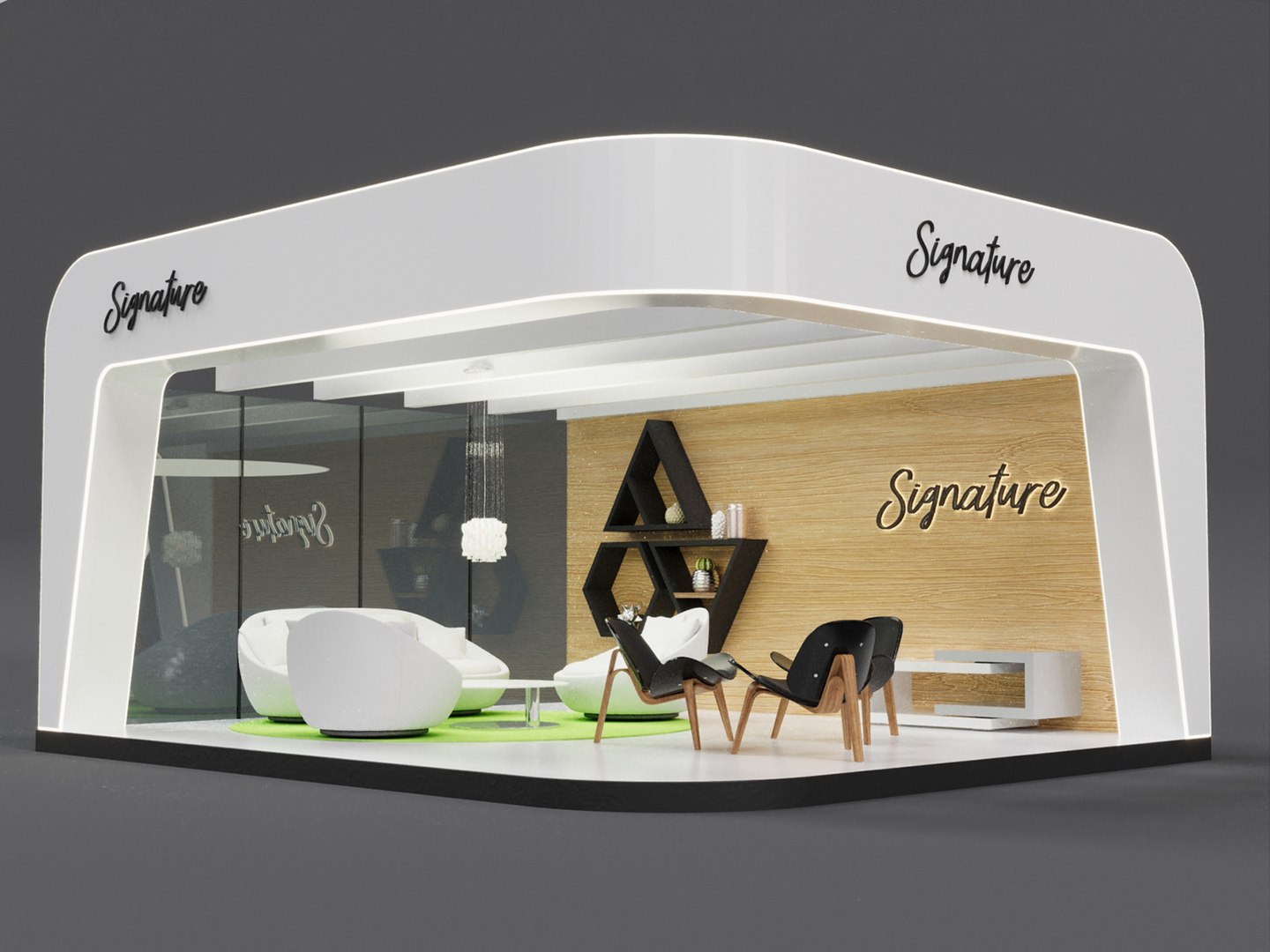 3D Exhibition Kiosk Model - TurboSquid 2197437