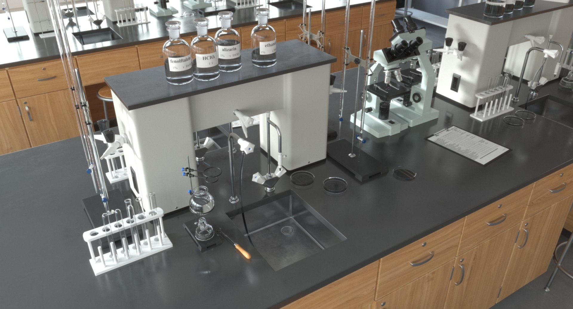 3D classroom laboratory model - TurboSquid 1236513