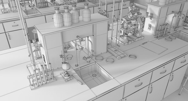 3D classroom laboratory model - TurboSquid 1236513