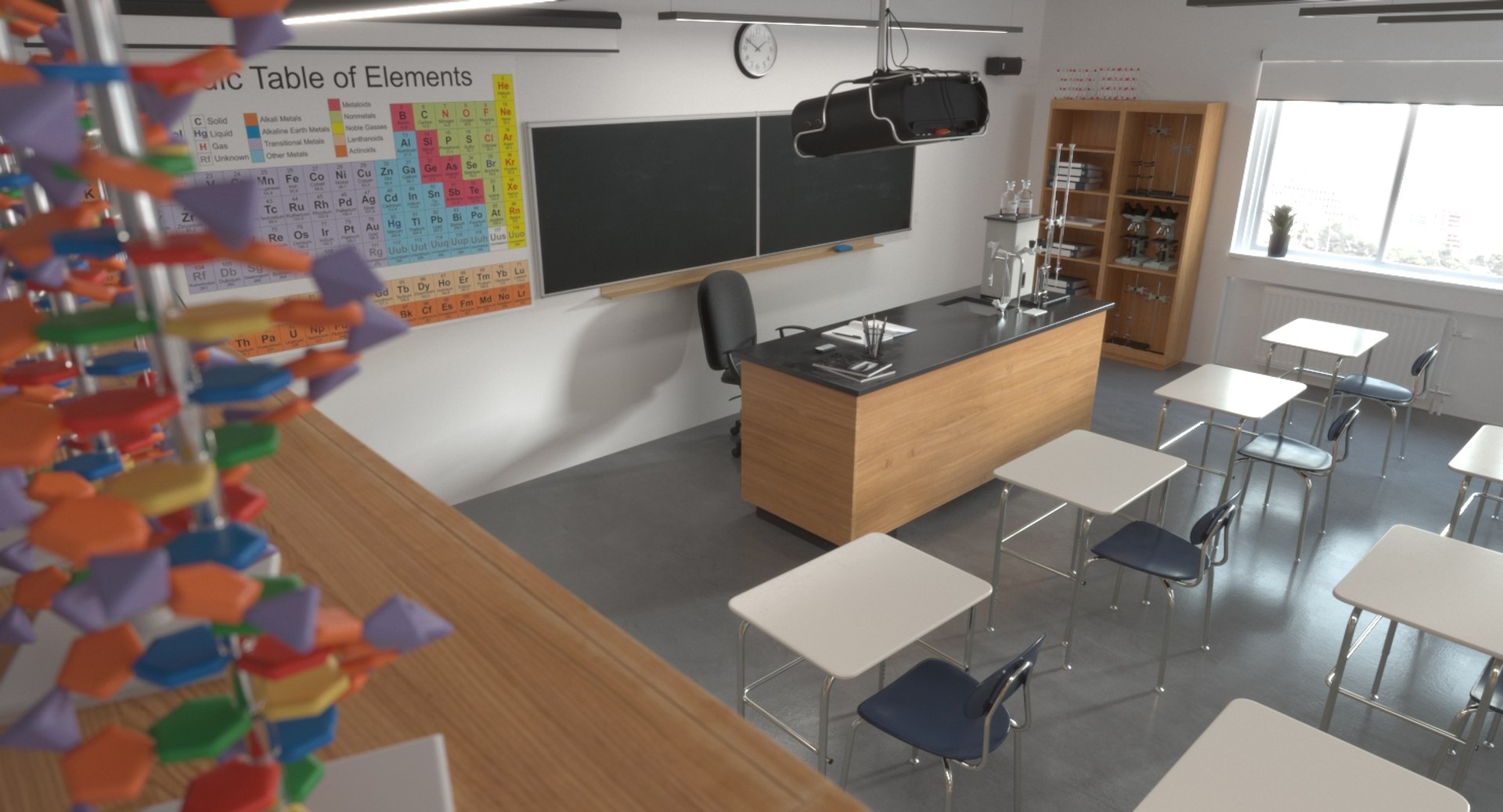 3D classroom laboratory model - TurboSquid 1236513