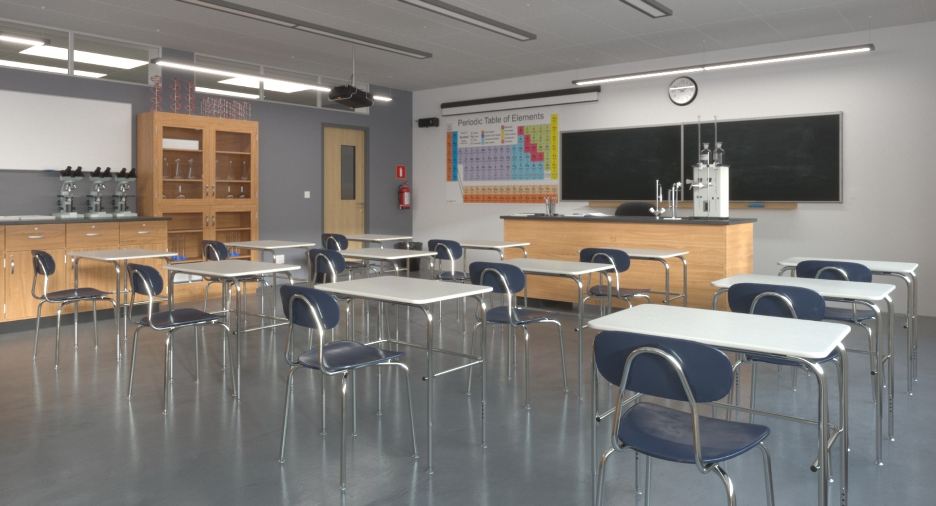 3D classroom laboratory model - TurboSquid 1236513