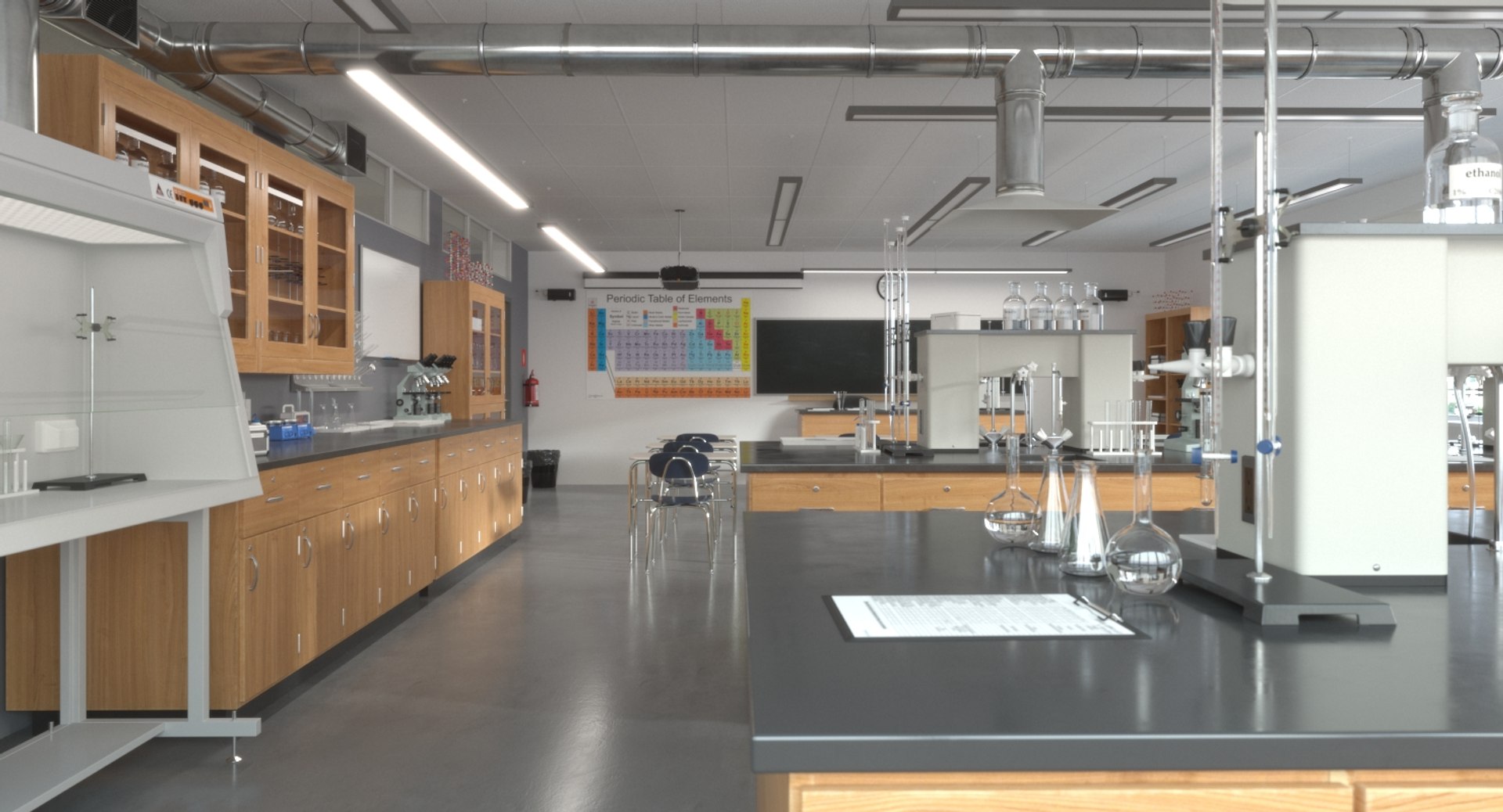 3D classroom laboratory model - TurboSquid 1236513