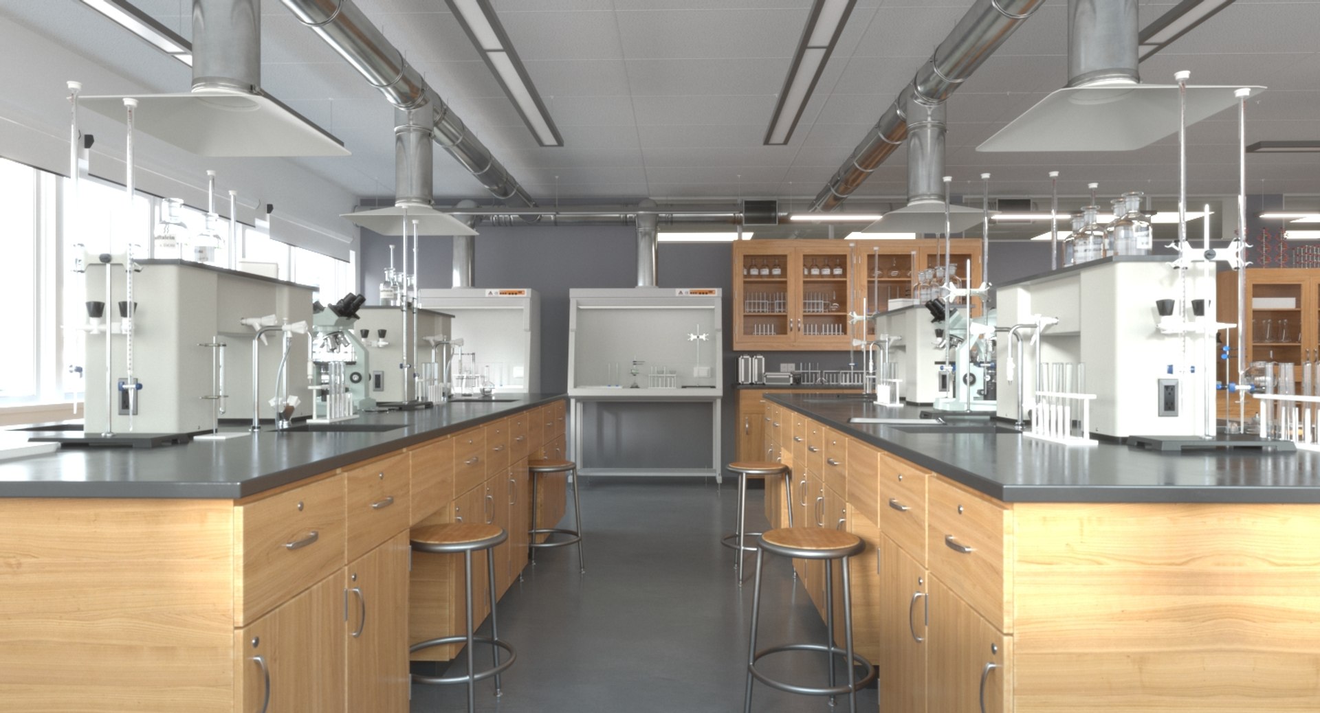 3D classroom laboratory model - TurboSquid 1236513