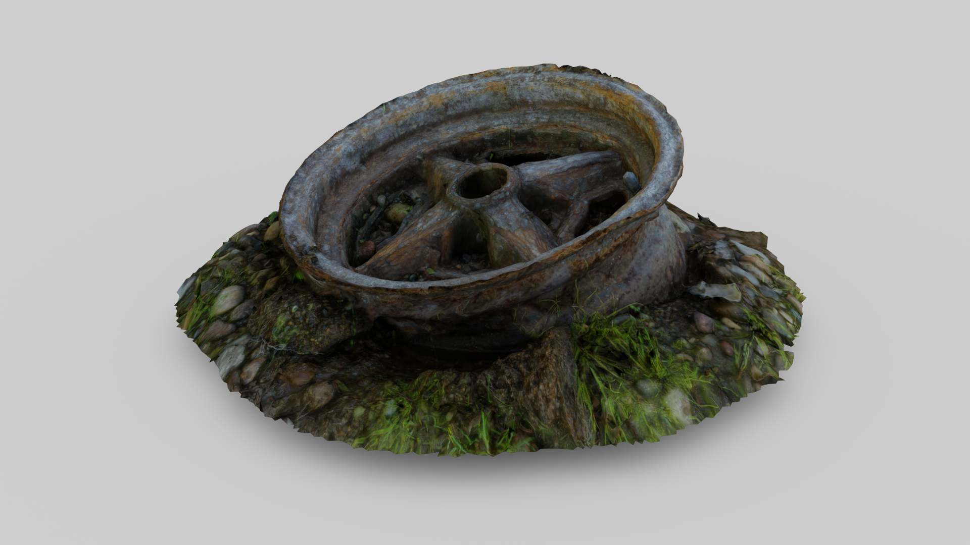 Rusted Wheel 0001 3D Model - TurboSquid 2279139