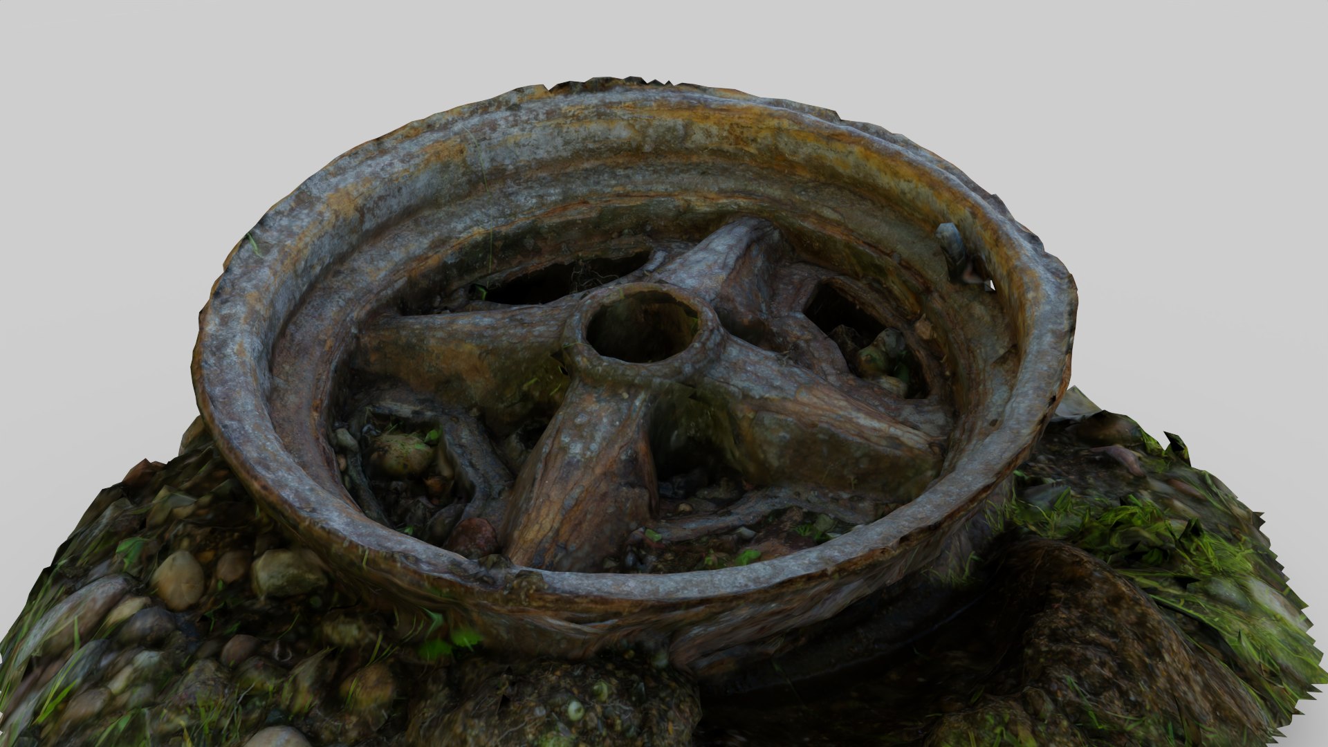 Rusted Wheel 0001 3D Model - TurboSquid 2279139