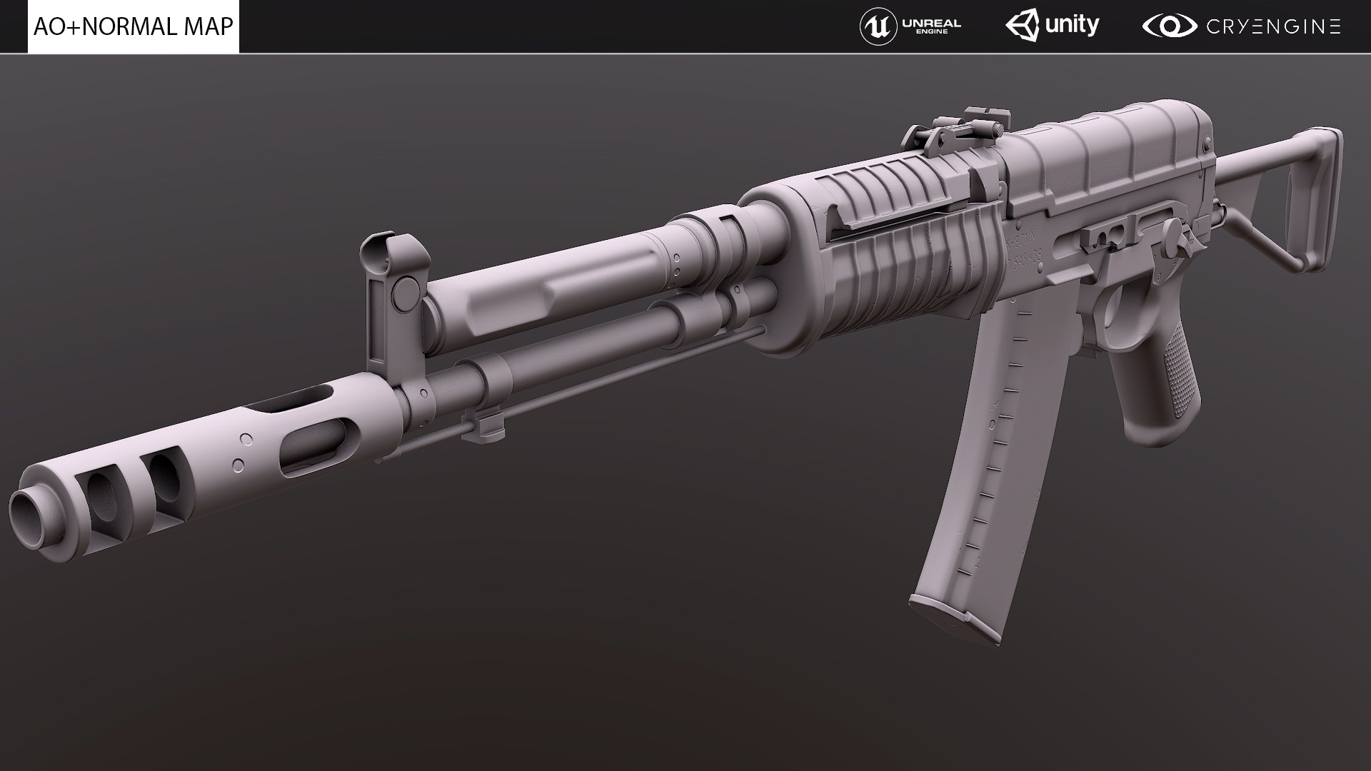 3D Aek 971 Normal Ao Model - TurboSquid 1483309