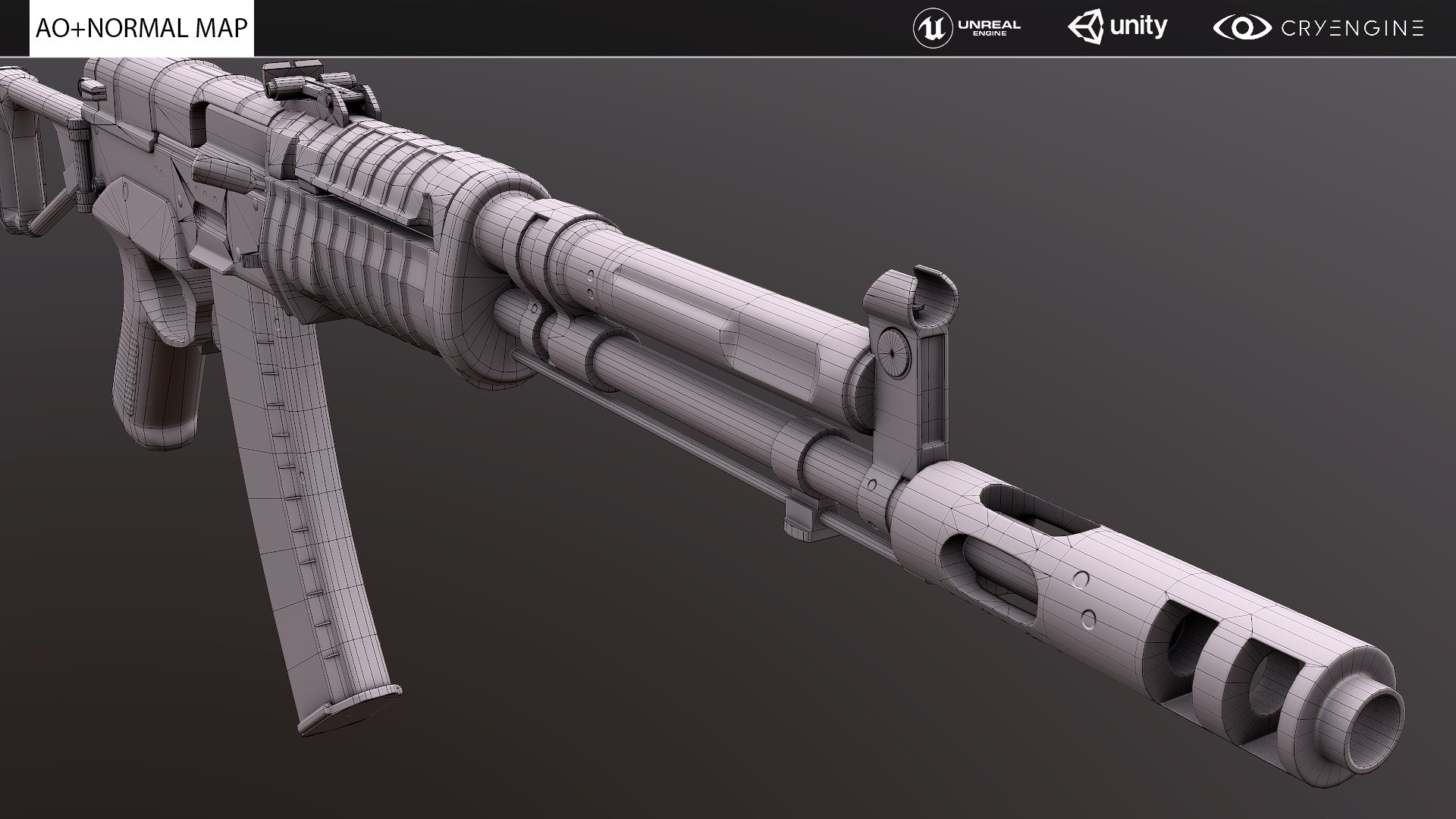 3D Aek 971 Normal Ao Model - TurboSquid 1483309