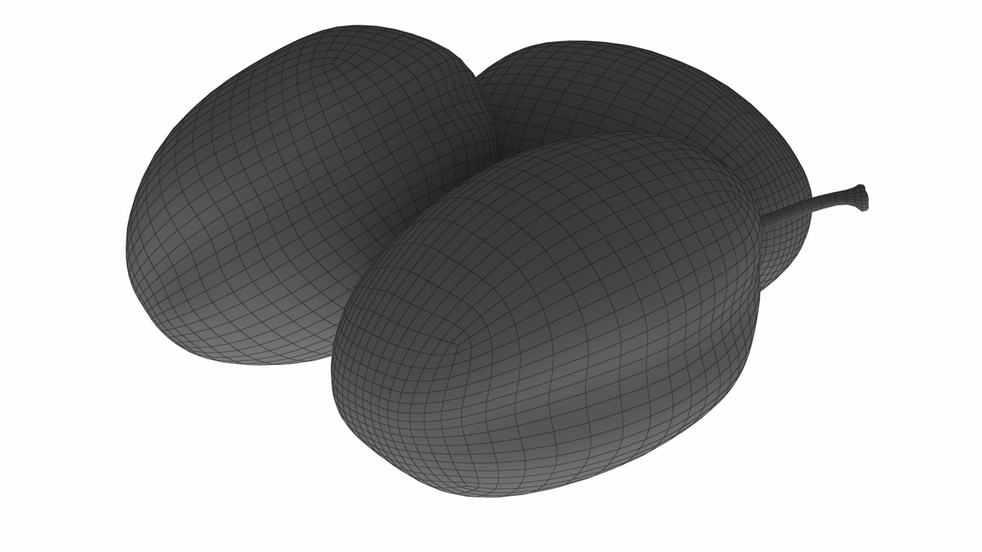 3D Plum Model - TurboSquid 1543804
