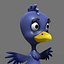 Cartoon Crow 3d Model