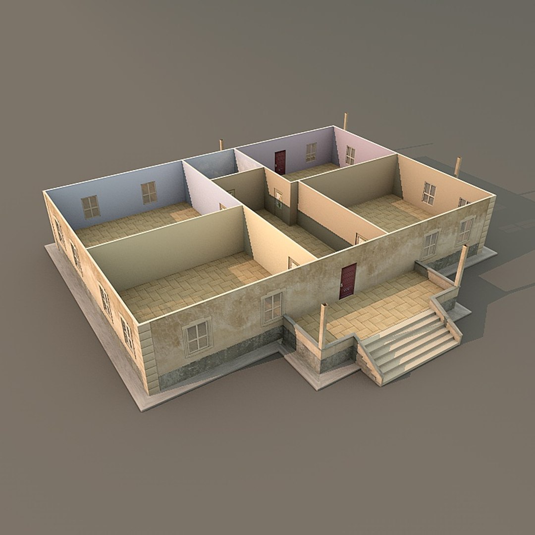 3d House Interior Building Model