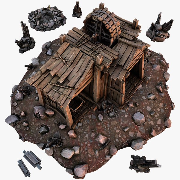 Depósitos de minério de prata de mina medieval Modelo 3D - TurboSquid ...