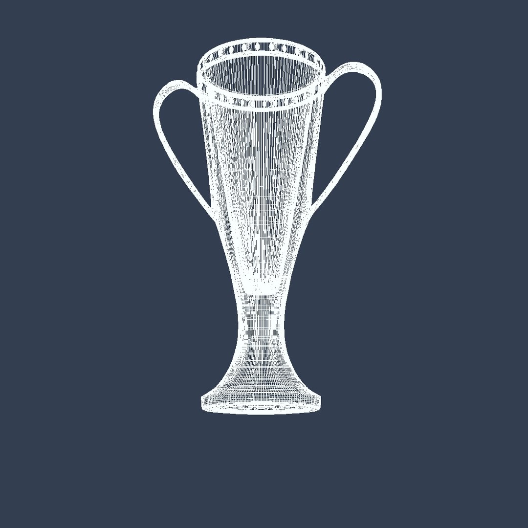 Free Trophy Cup Flower Vase 3d Model