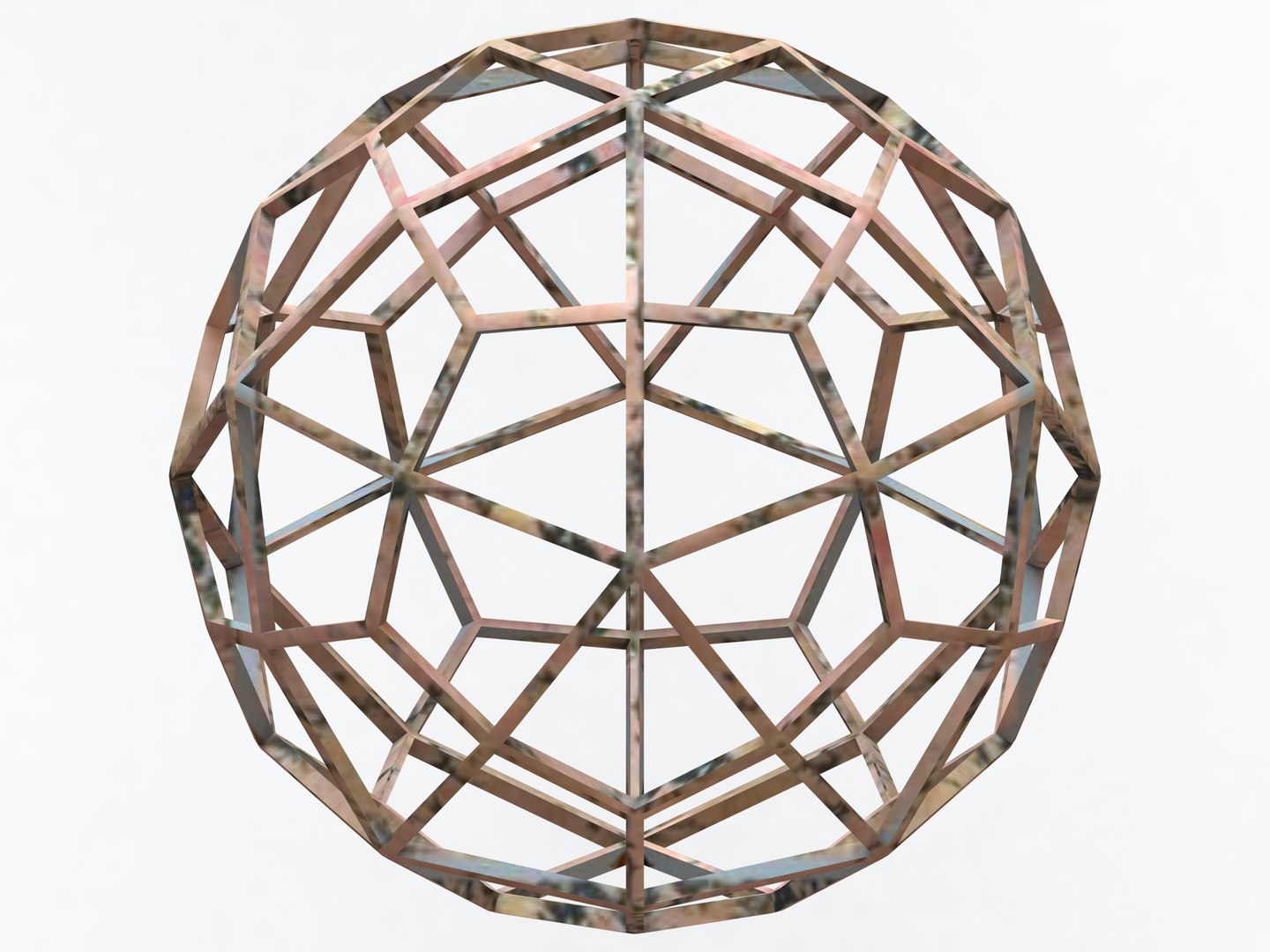 Wireframe Shape Deltoidal Hexecontahedron 3D Model - TurboSquid 2169205
