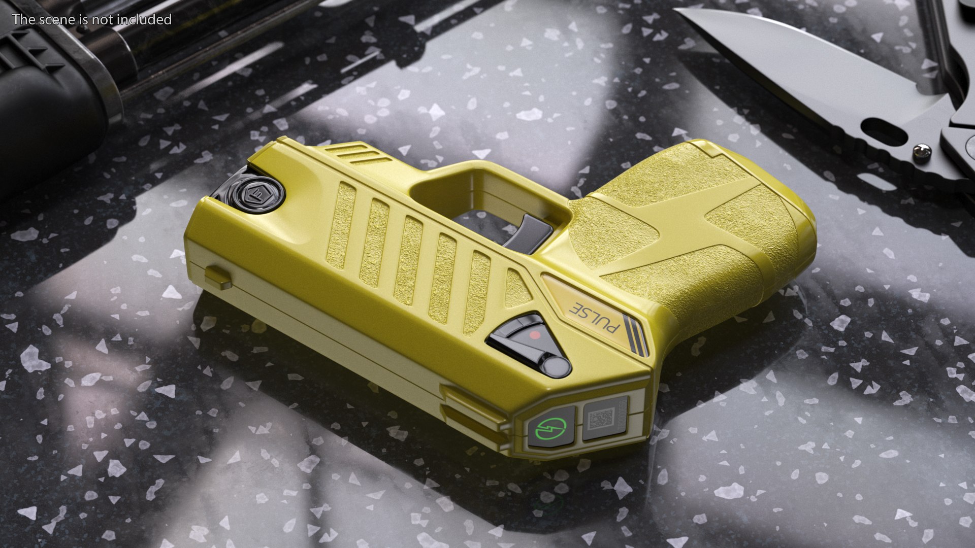 LASER Pulse Compact StunGun Yellow 3D - TurboSquid 1985476