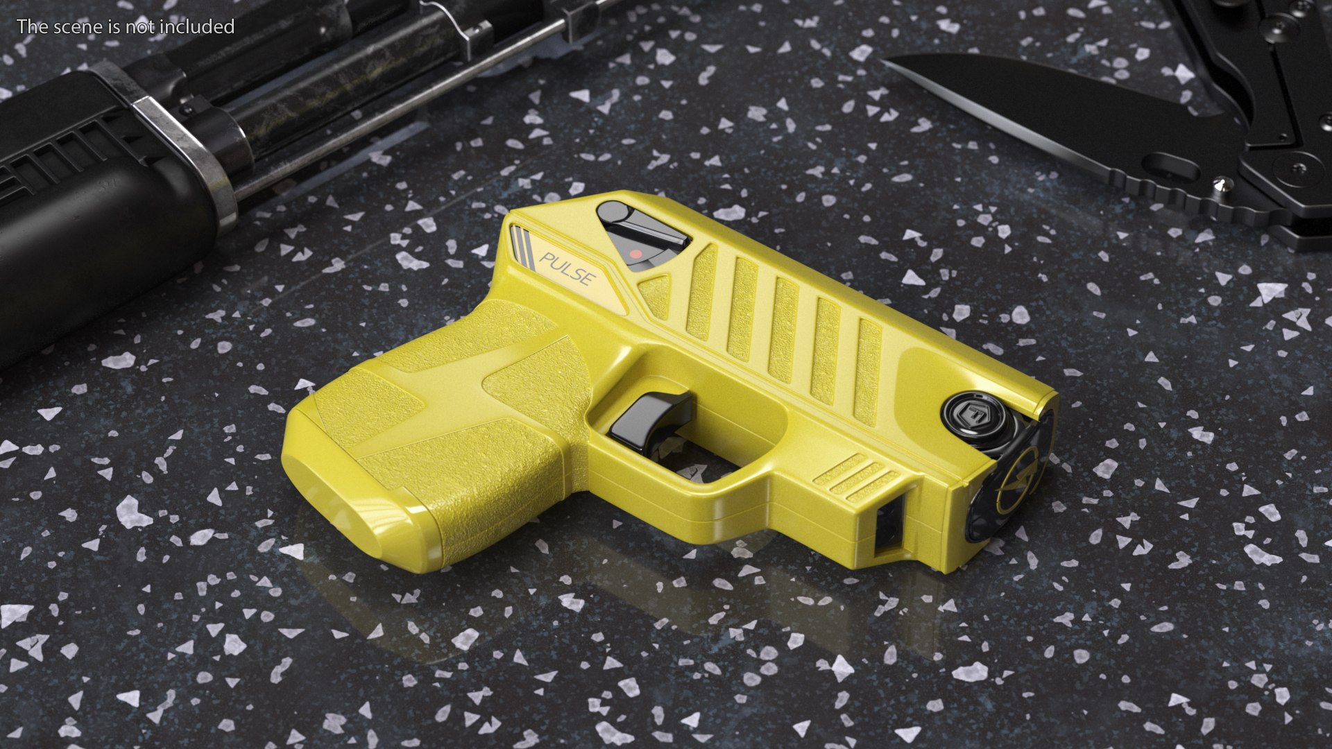 LASER Pulse Compact StunGun Yellow 3D - TurboSquid 1985476