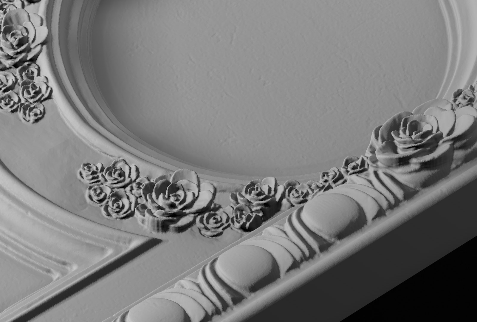 Decorative Rose Relief 3D Model - TurboSquid 1581053