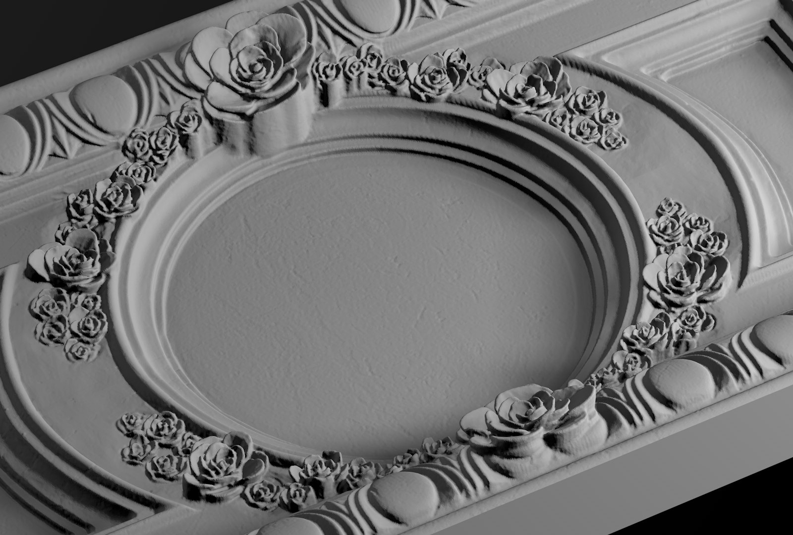 Decorative Rose Relief 3D Model - TurboSquid 1581053