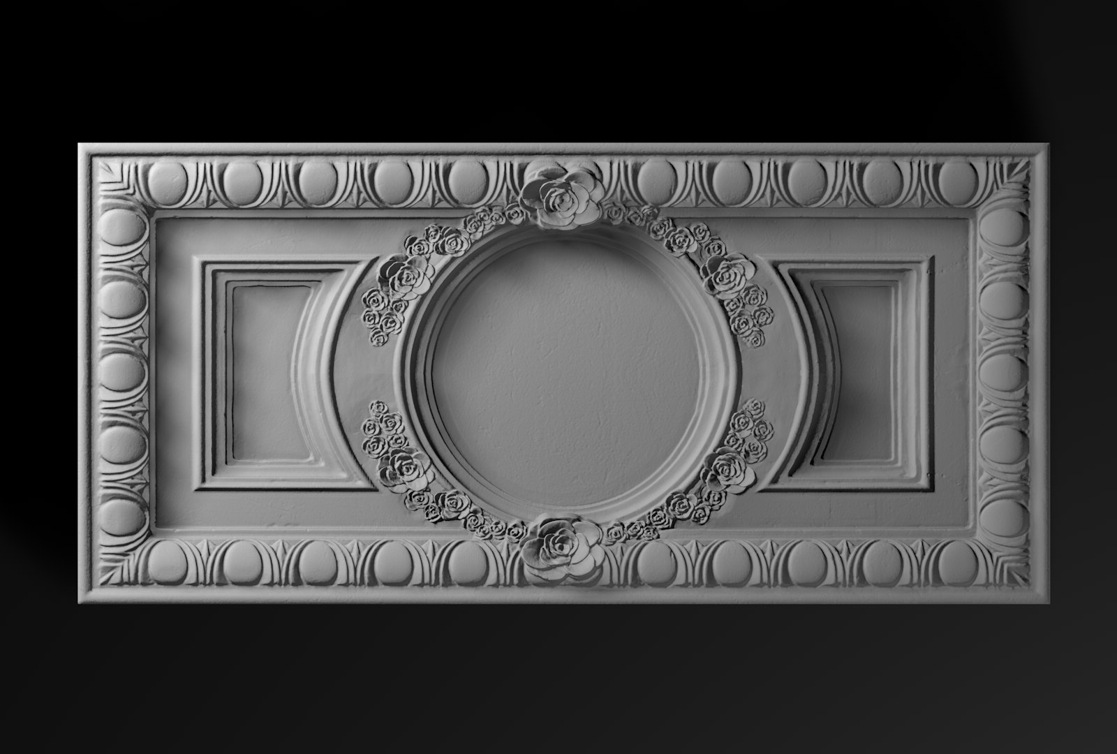 Decorative Rose Relief 3D Model - TurboSquid 1581053